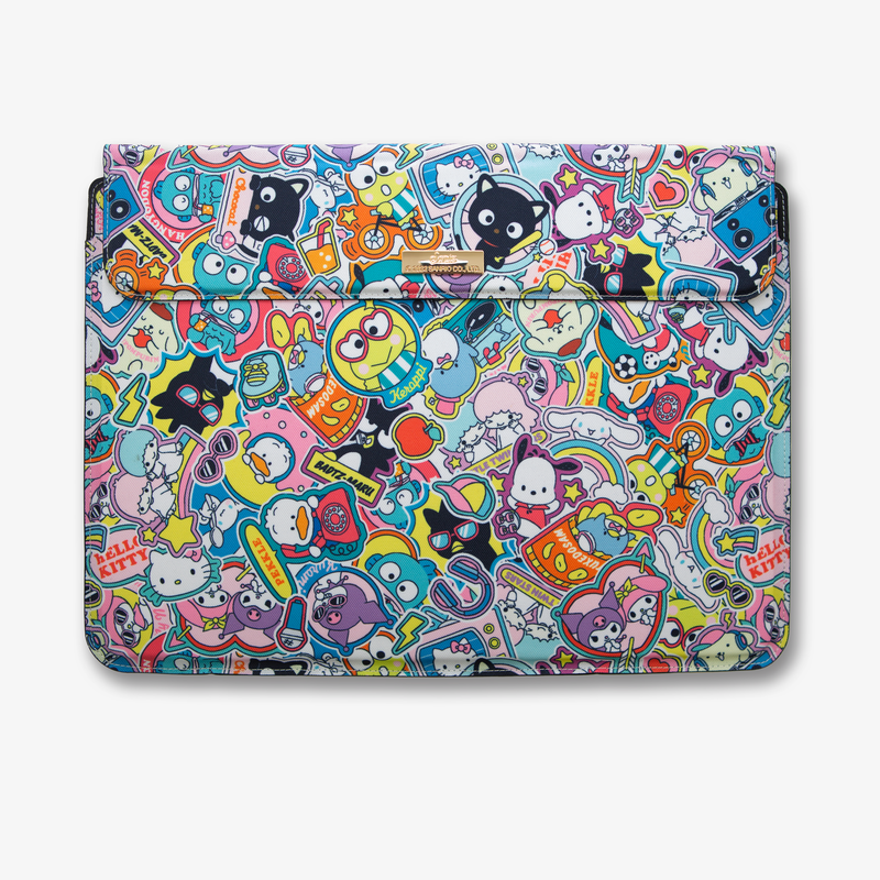 Foldable Laptop Sleeve - Hello Kitty® and Friends Stickers – Sonix